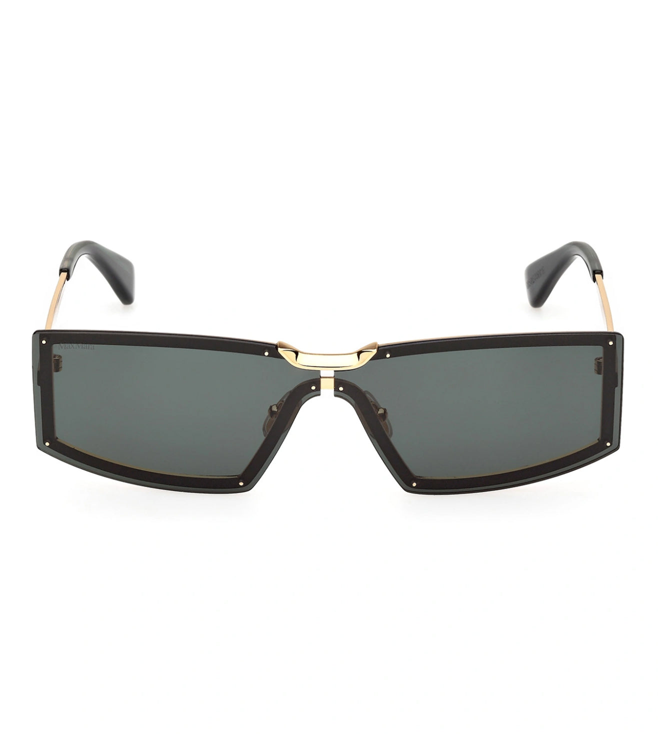 Maxmara Women's Green Rectangular Sunglasses